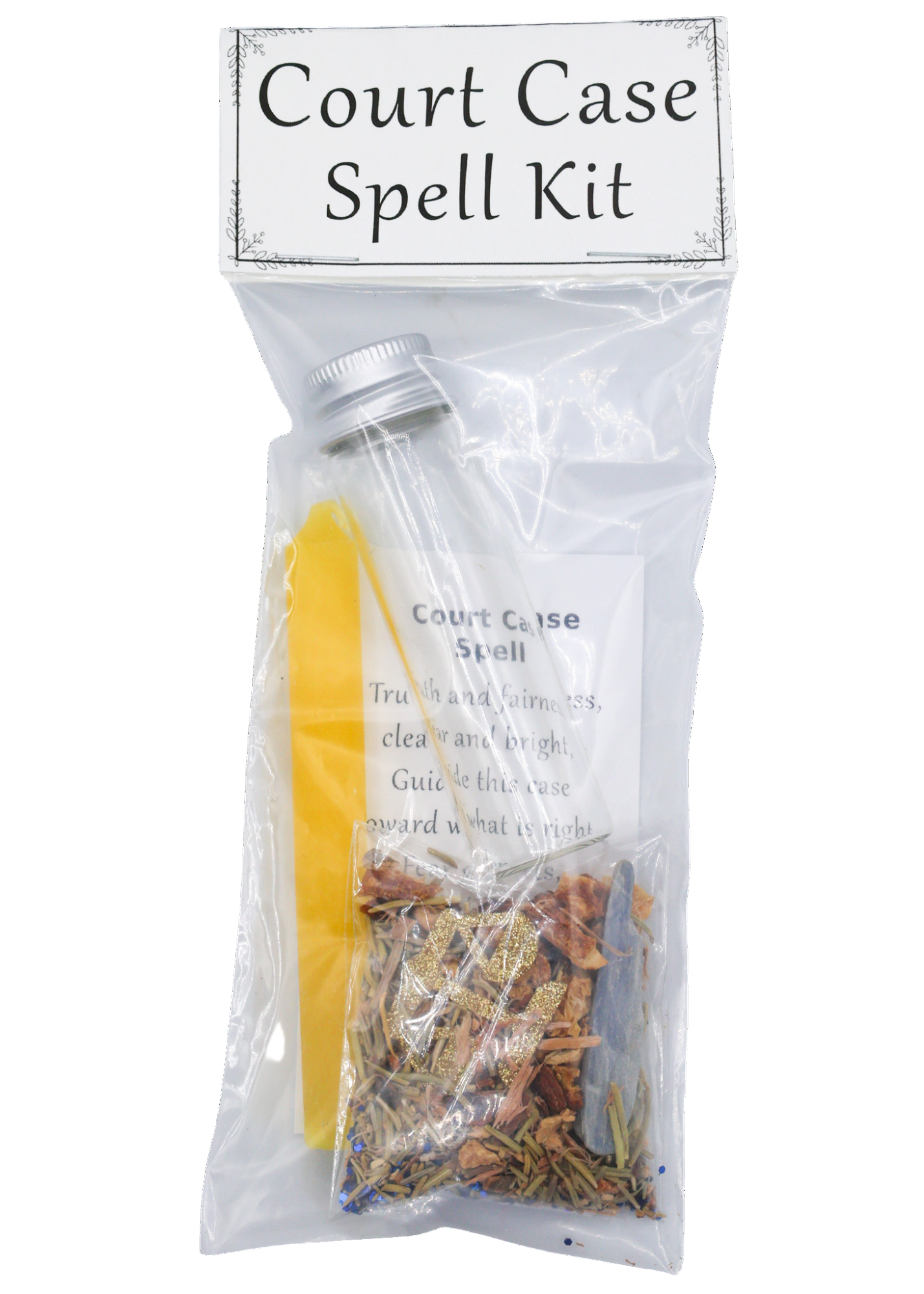 Court Case Spell Kit | Just Judge Ritual for Legal Success